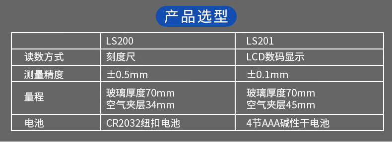 玻璃厚度测量仪中空玻璃测厚仪三玻两腔幕墙玻璃测厚仪厚度测试仪-阿里巴巴