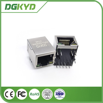 KRJ-320DNL DGKYD直销 千兆RJ45网络接口 带灯LED PIN脚平齐4.90-阿里巴巴