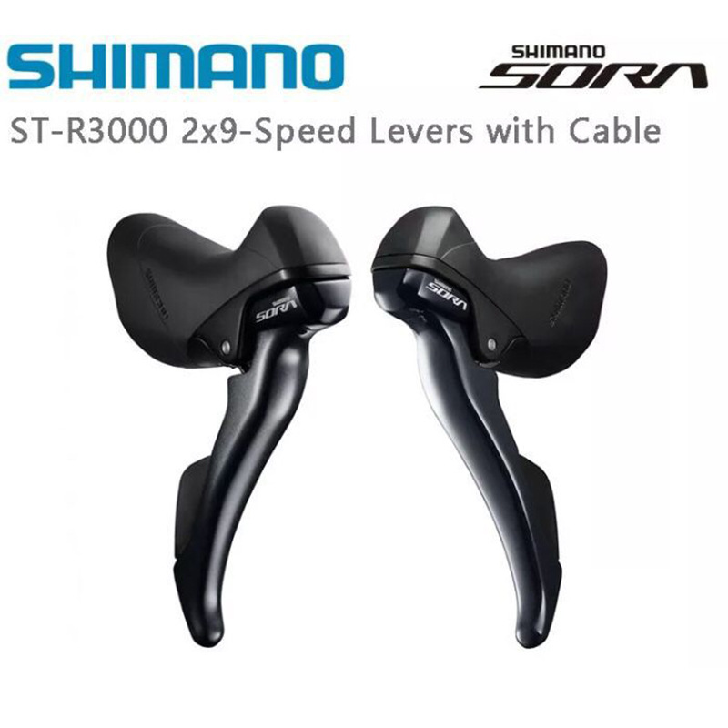 SHIMANO SORA ST-R3000 9速18速公路车自行车手变拨杆变速器指拨-阿里巴巴