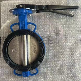 手柄对夹蝶阀 手动中线软密封衬胶蝶阀球墨铸铁 厂家河北D71J-16Q-阿里巴巴