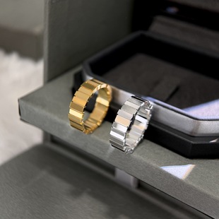 S925纯银 CNC工艺光面不规则切面方块Gem系列轻奢百搭戒指-阿里巴巴