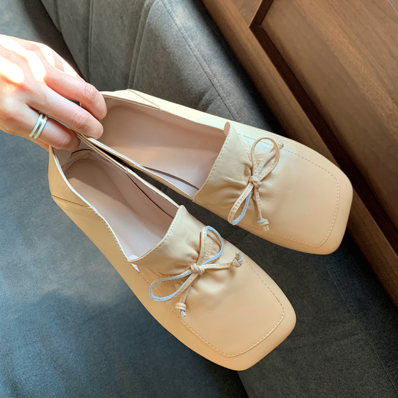 CHIKO Haldana Square Toe Block Heels Loafer Flats