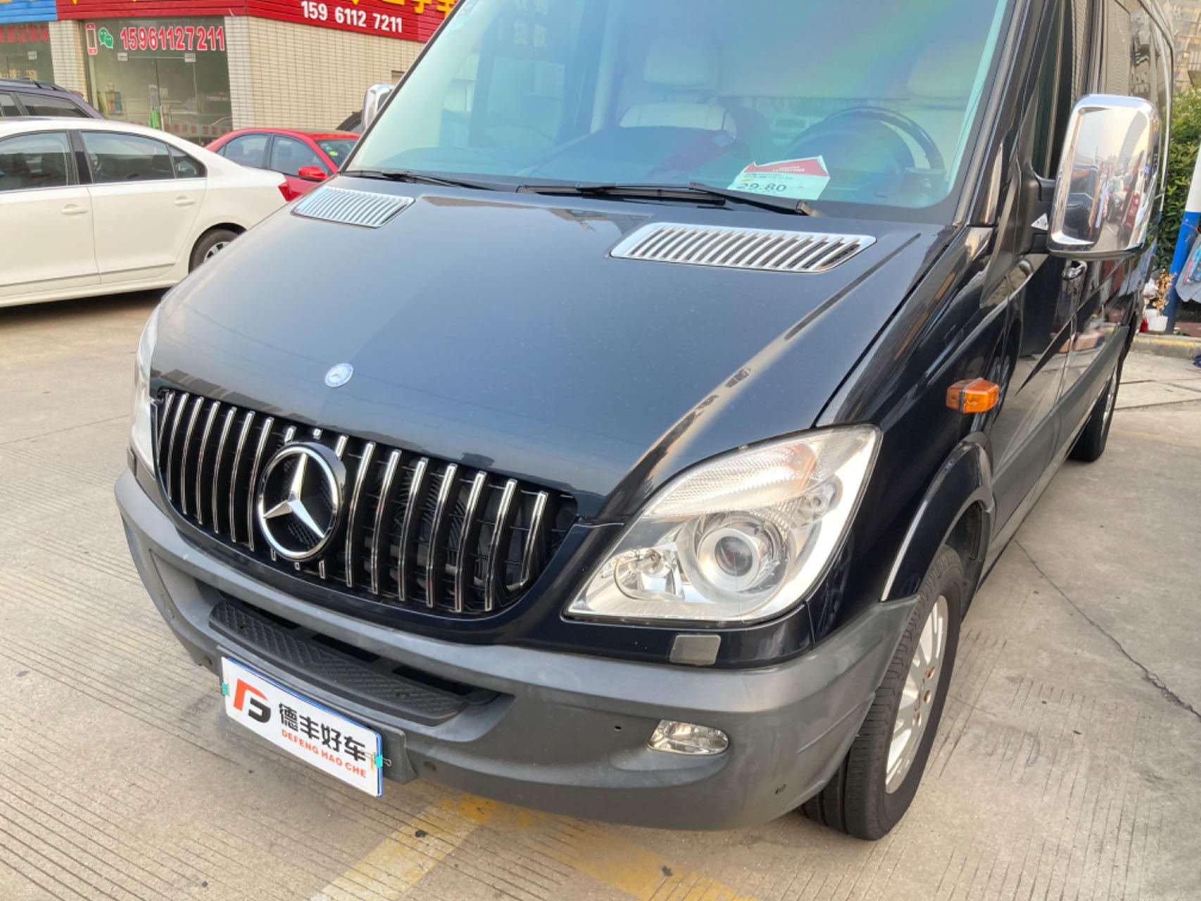 适用于2019-2012斯宾特W906改装GT款中网ABS原车替换-阿里巴巴