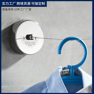 304不锈钢晾衣绳 简约小户型隐形伸缩收纳晾晒挂衣绳批发室内神器-阿里巴巴