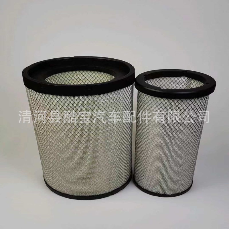 适配K3043空气滤芯PU华菱汉马H6联合重卡AF26598/26597宇通金龙客-阿里巴巴
