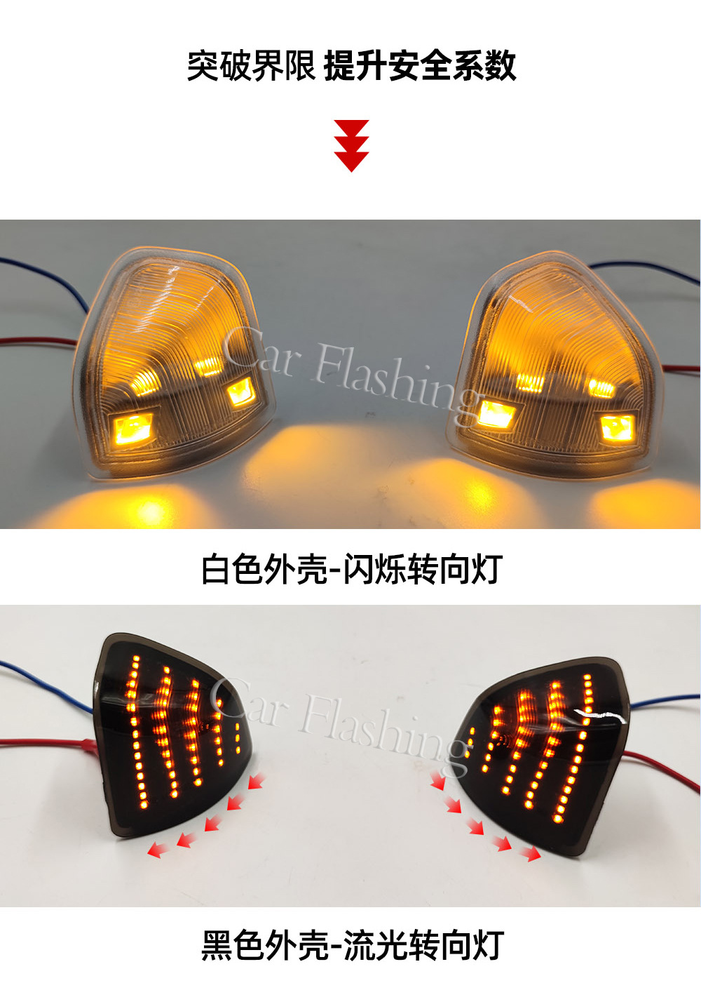 适用于道奇公羊Dodge Ram 1500 2500倒车镜后视镜转向灯LED-阿里巴巴