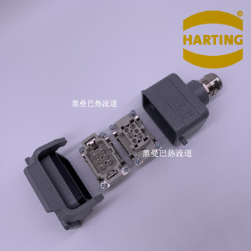 HARTING哈丁重载连接器航空插头 Han-6E-FM-S 6芯 09330062601-阿里巴巴
