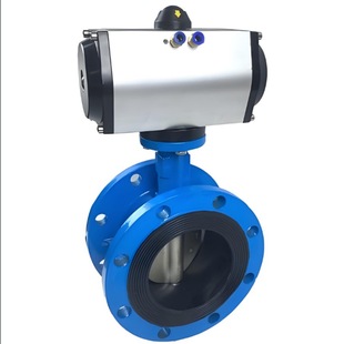 气动法兰蝶阀 D641X-10Q DN500 软密封球墨铸铁法兰切断阀-阿里巴巴