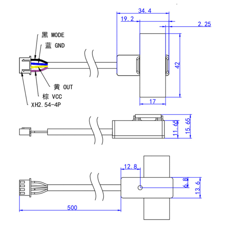 BL-YW-Y26-V 外贴式探测液位开关非接触式液位感应开关液位传感器-阿里巴巴