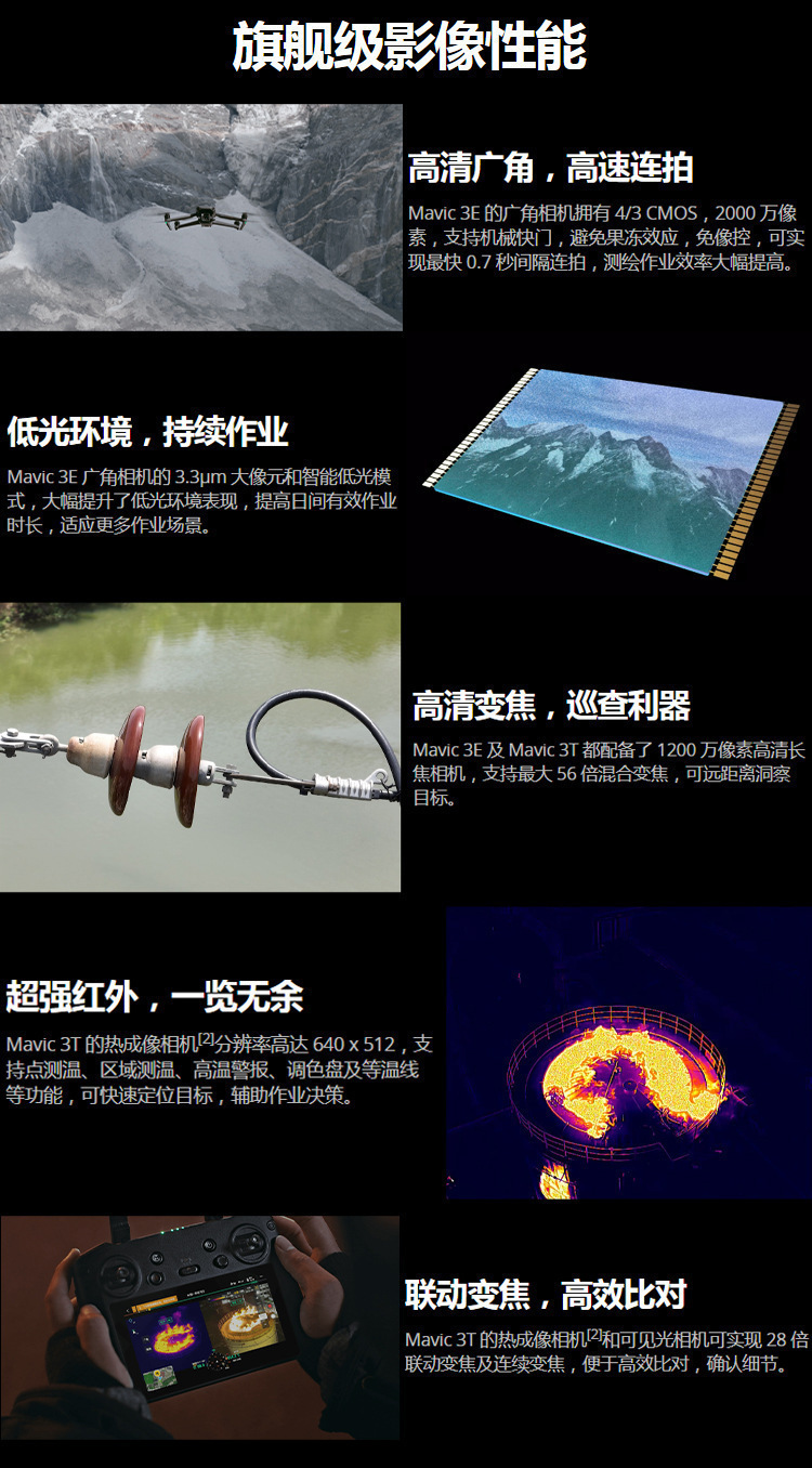 大疆Mavic 3 Enterprise Thermal行业版测绘版御3T带热成像无人机-阿里巴巴