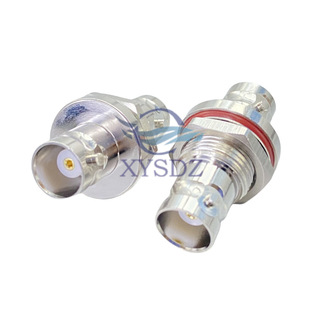 BNC-KKY射频同轴连接器Q9母转母带螺母垫片防水全穿孔式转接头Q9-阿里巴巴