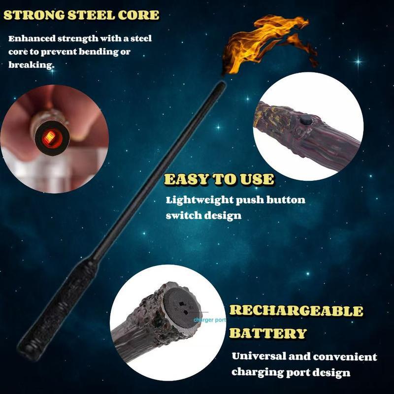 Christmas Halloween Fireball Magic Wand with 3 Magic Papers-阿里巴巴
