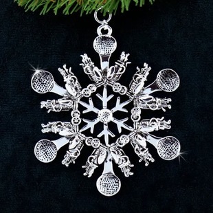 跨境新品Golf snowflake Ornament | Gifts with meaning高尔夫雪-阿里巴巴