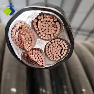 铜电缆YJV3*300+1*150硬线三等芯300平方3+1铜芯阻燃铠装三相四线-阿里巴巴