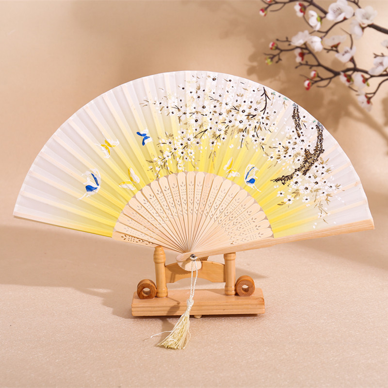 2pcs Ancient Hanfu fairy dress Folding Fans for women girls Chinese ...