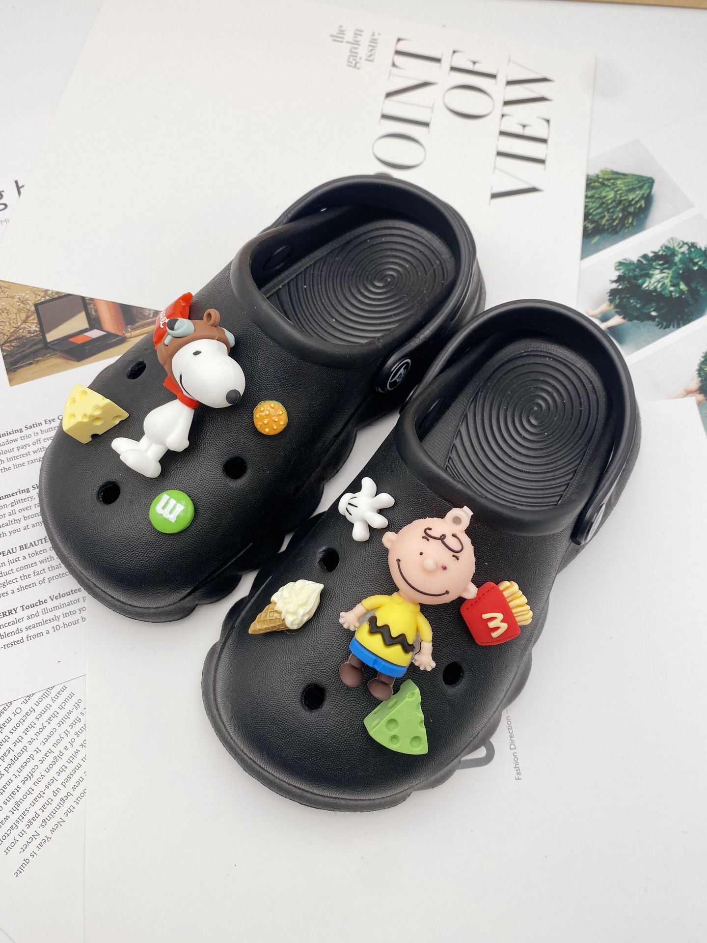 新款跨境cross洞洞鞋diy配饰立体公仔史努比可拆卸套装鞋花鞋扣-阿里巴巴