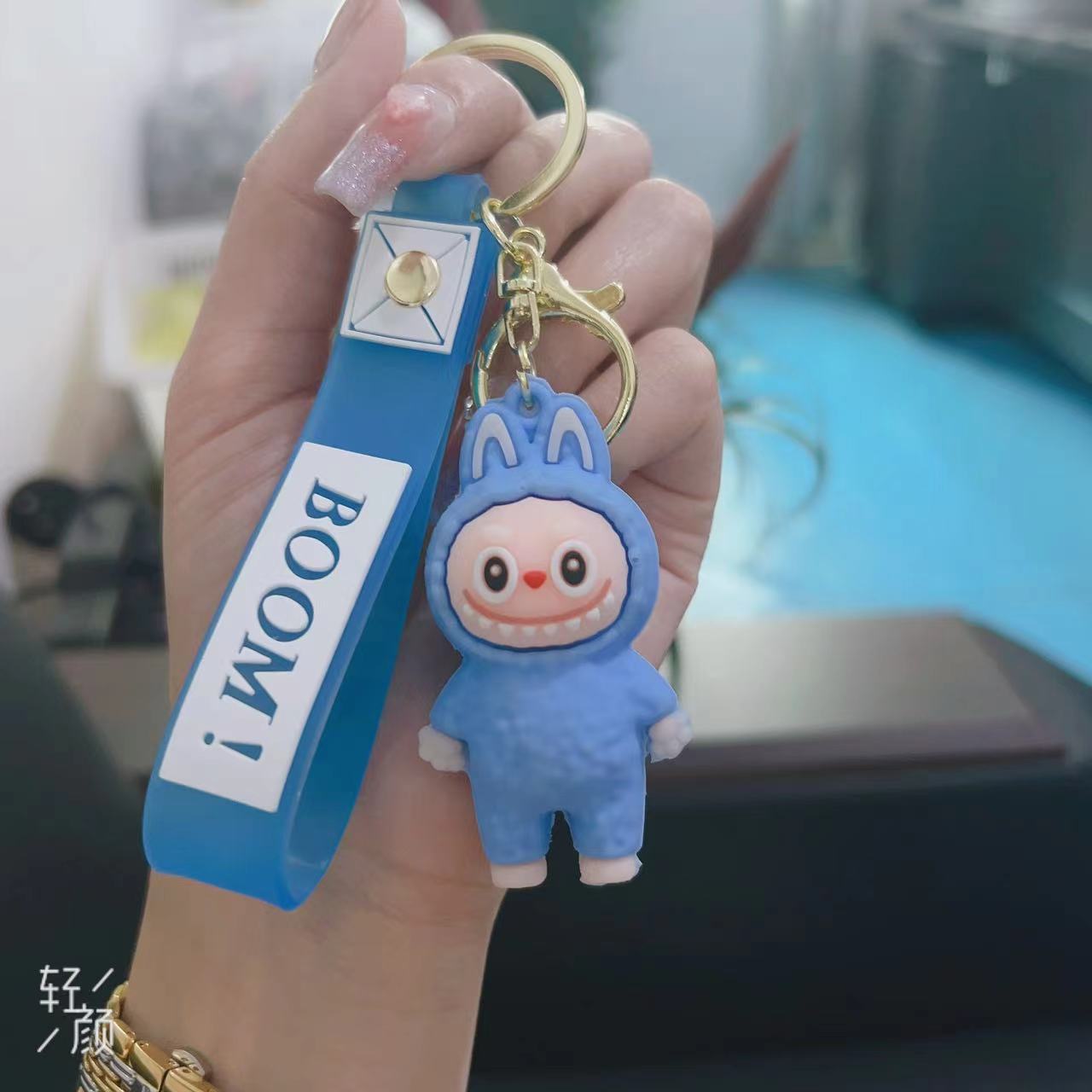 Labubu拉布布小绵羊硅胶钥匙扣可爱卡通公仔挂件小礼物钥匙链批发-阿里巴巴