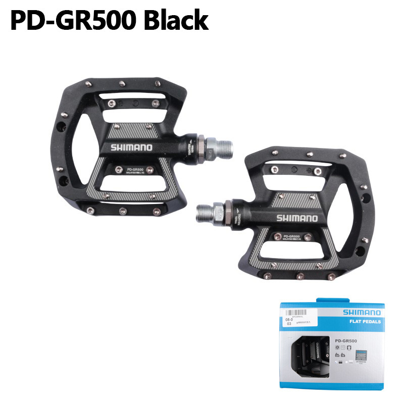 SHIMANO PD-GR400脚踏GR500脚踏 山地车踏板公路车钉踏自行车平踏-阿里巴巴