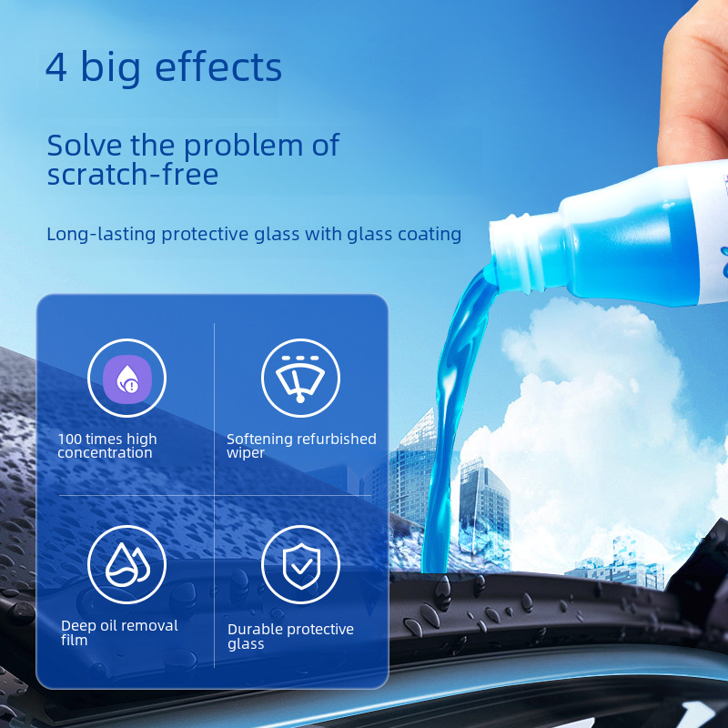 Car concentrated wiper essence portable small package car cleaning and ...