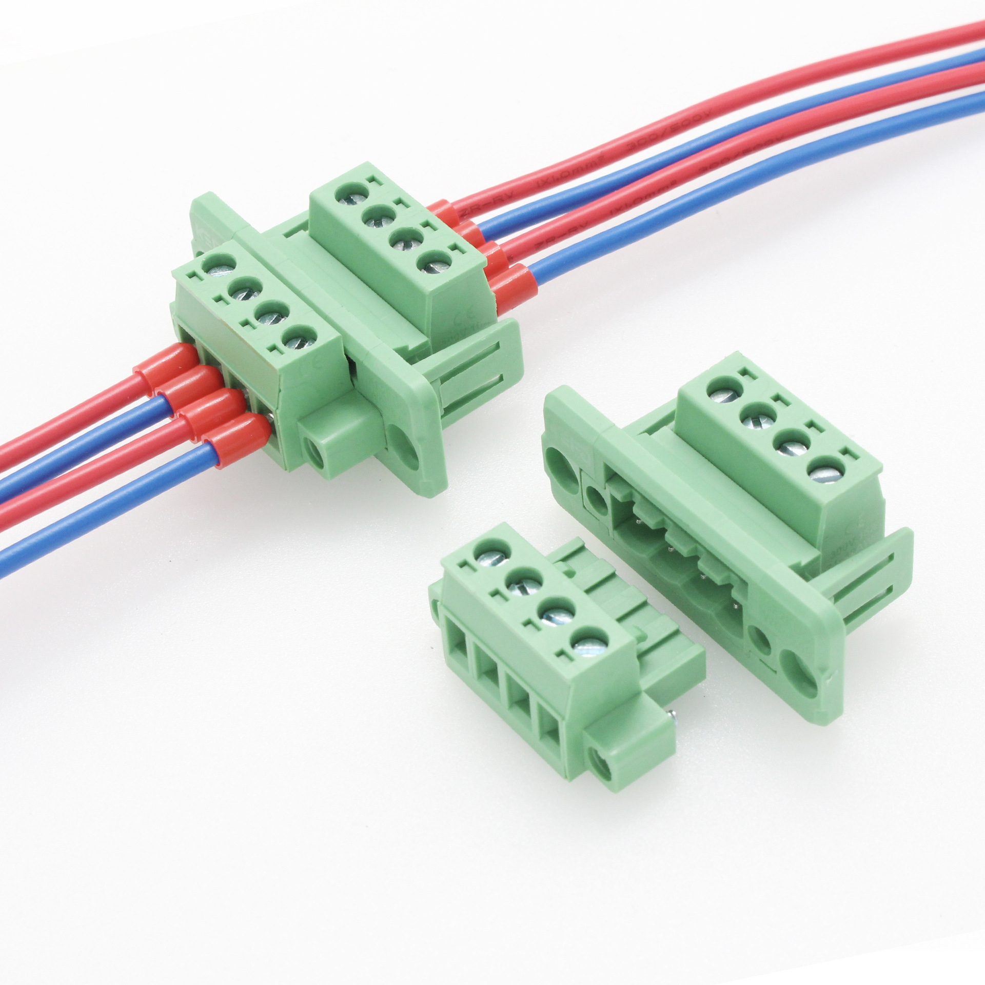 KF2EDGKM/RKP/WC-5.08mm三件套插拔式免焊穿墙对接带法兰接线端子-阿里巴巴