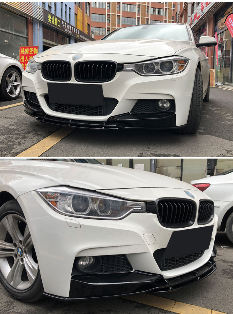 适用13-19宝马3系F30改装3D款前唇前铲包角320li改MP款前唇小包围-阿里巴巴