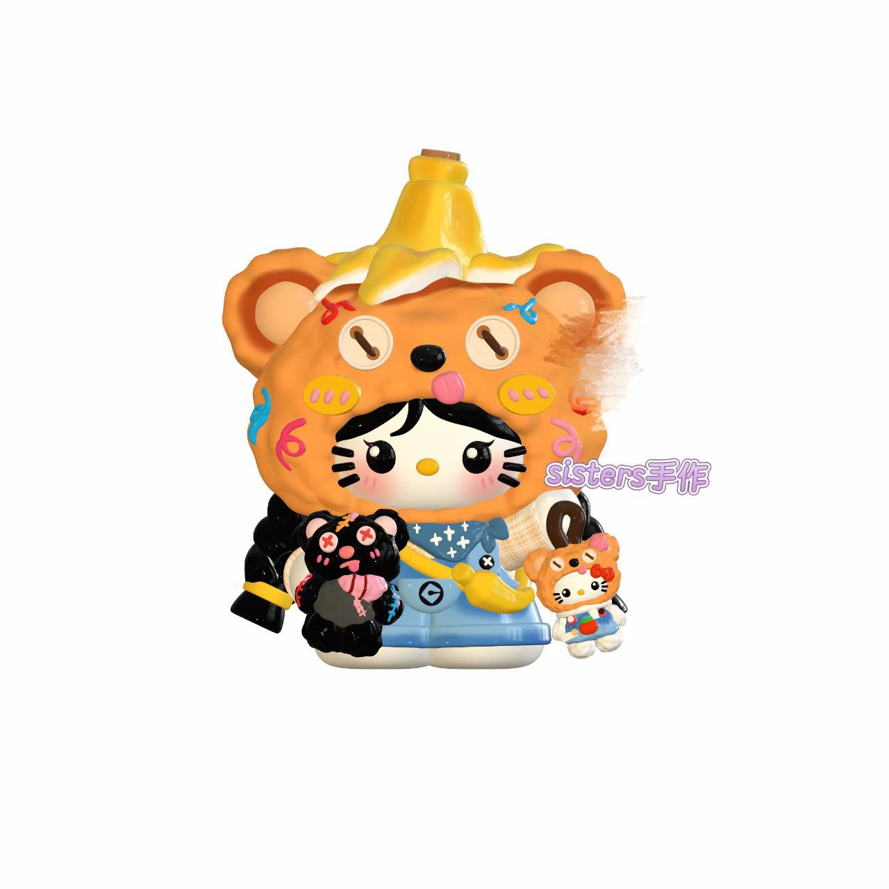 百变KT电锯Kt梦露kt棒球新款涂色3D香薰石膏白胚摆件精致diy-阿里巴巴