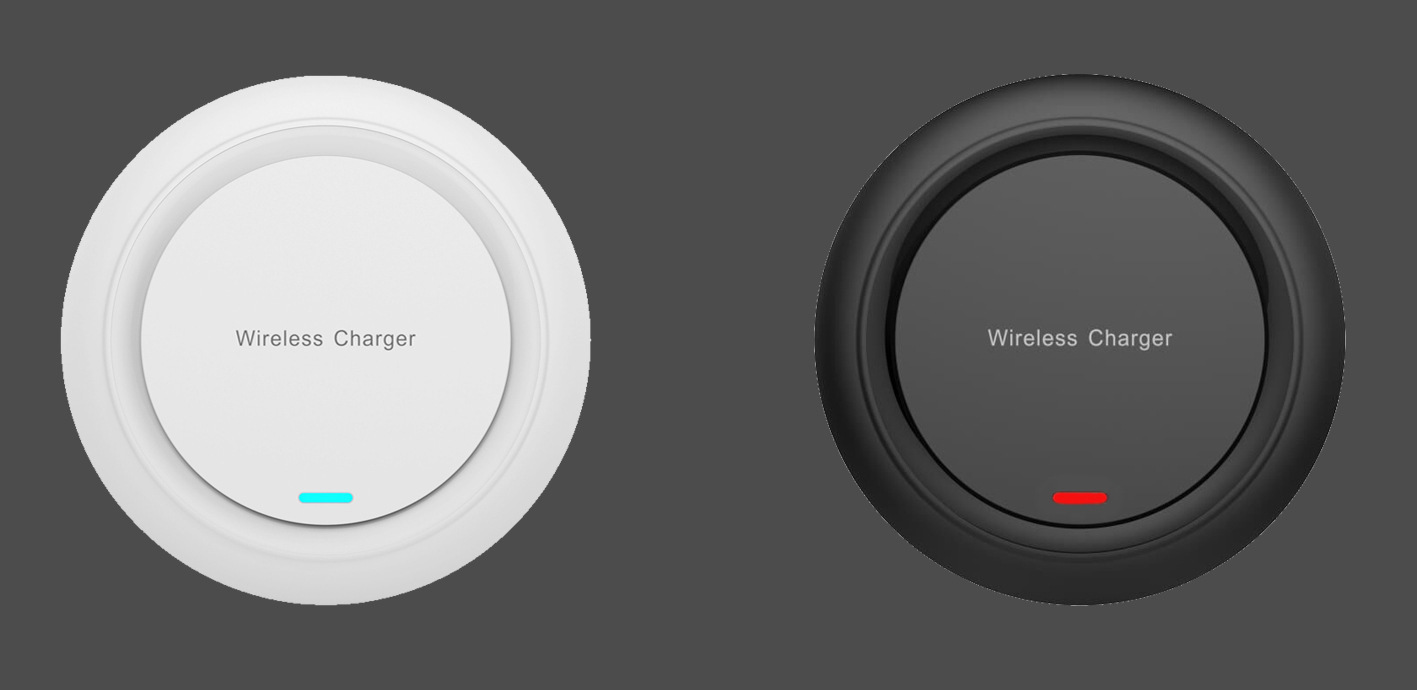 Q18圆盘电器15W快充 桌面镶嵌款无线充电器 圆形无线充10W跨境-阿里巴巴