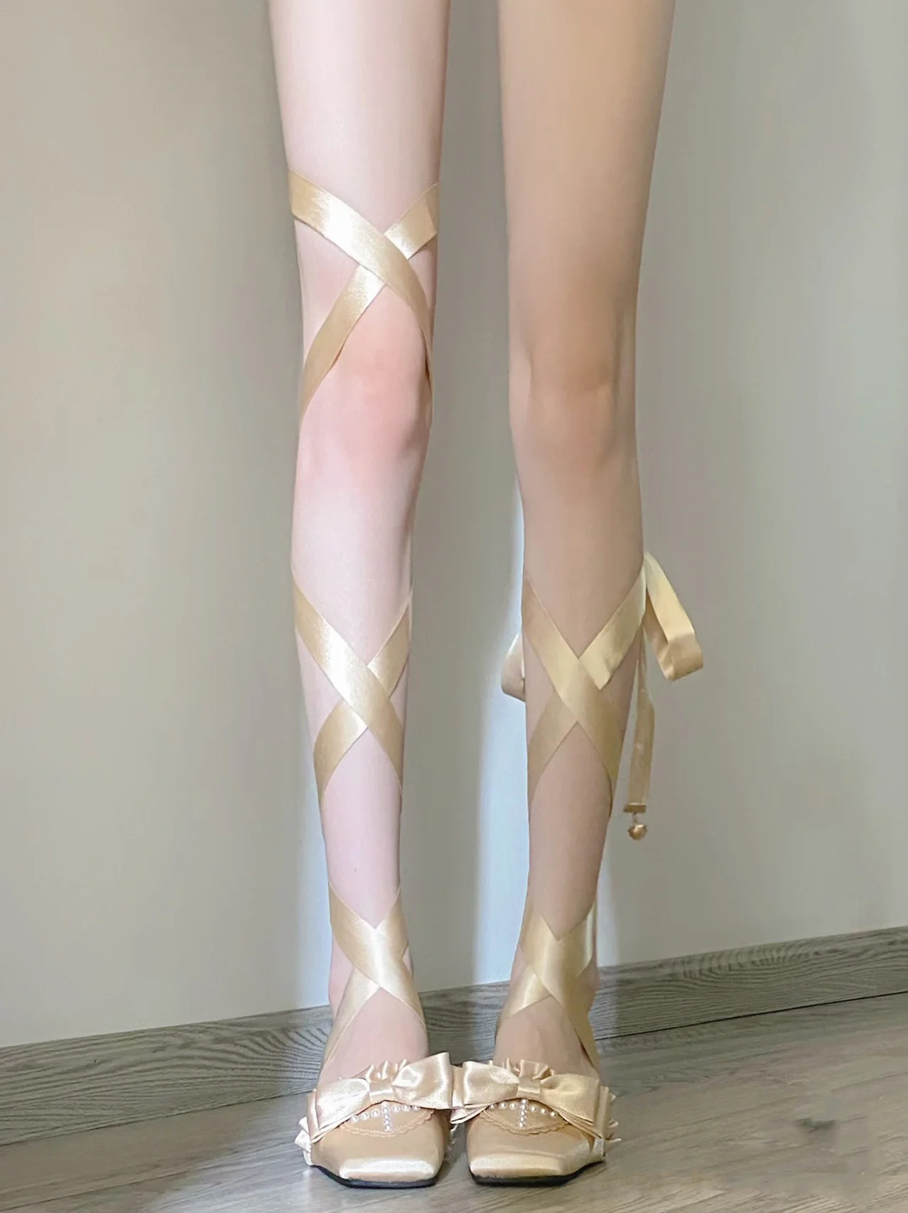 【现货】法式仙女绑带单鞋芭蕾粗跟lolita小众晚晚风高跟仙女风-阿里巴巴