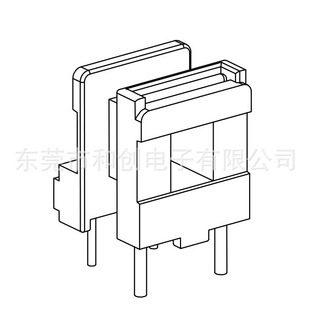 EE19变压器骨架EE19高频骨架卧式 2+2 1936 粗针 1.2-阿里巴巴
