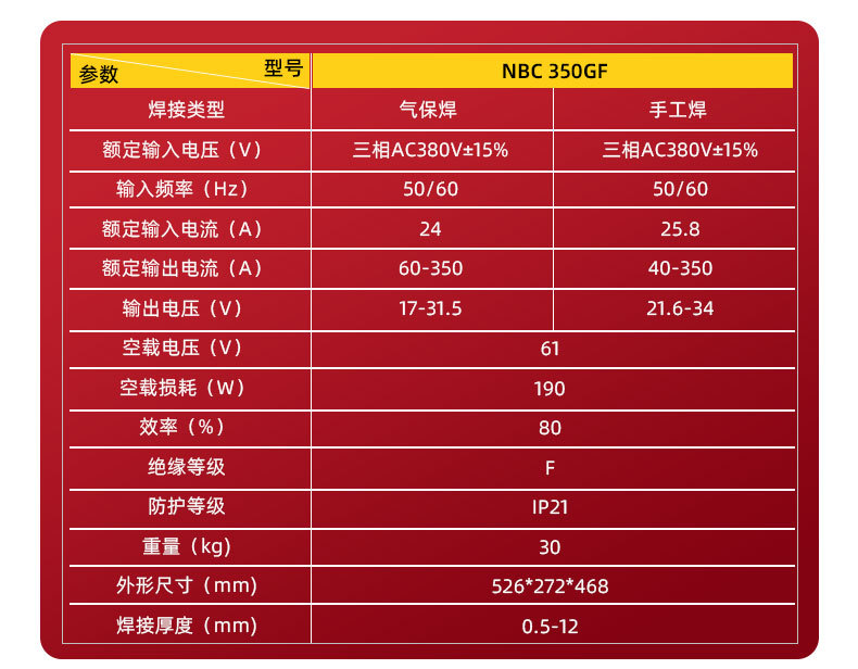 工业级带手工焊瑞凌二氧化碳气保焊机NBC-350GF/500GF-阿里巴巴