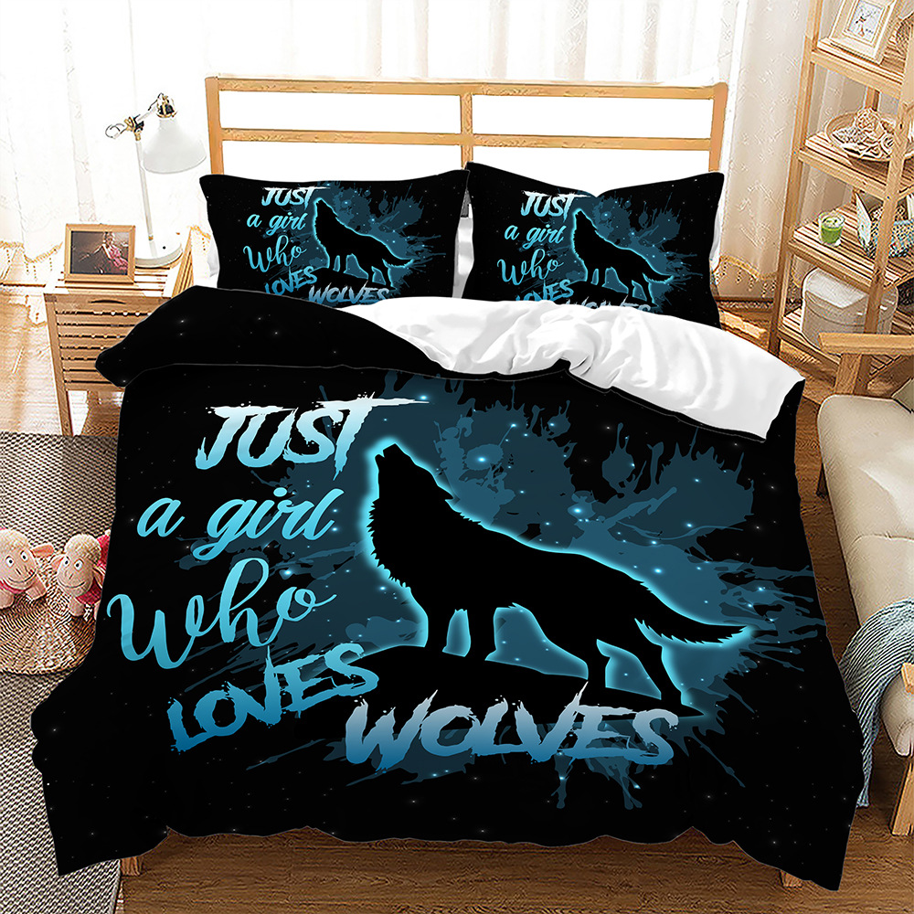 亚马逊eBay简约创意just a girl 3d跨境外贸被套三件套数码套件采购价格、怎么样、行情市场-CCEE选品中心