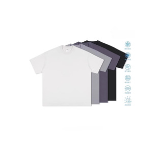 三本针夏季索罗娜260g小领口短宽BOXY纯色基础防晒休闲短袖打底衫-阿里巴巴