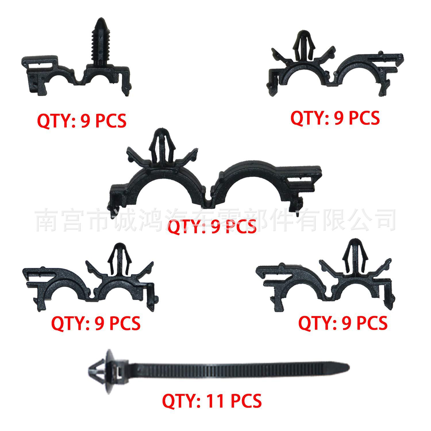 54PCS盒装通用汽车车身线束固定卡扣尼龙卡子捆绑线束带12040984-阿里巴巴