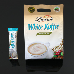 露哇白咖啡400g20条装速溶三合一咖啡粉 印尼进口整箱10袋装-阿里巴巴