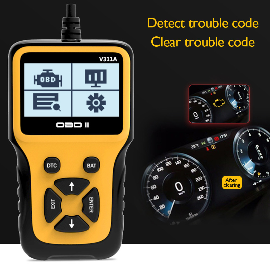V311A OBD2 CAR Diagnostic Tool 汽车故障诊断仪电池电压检测-阿里巴巴