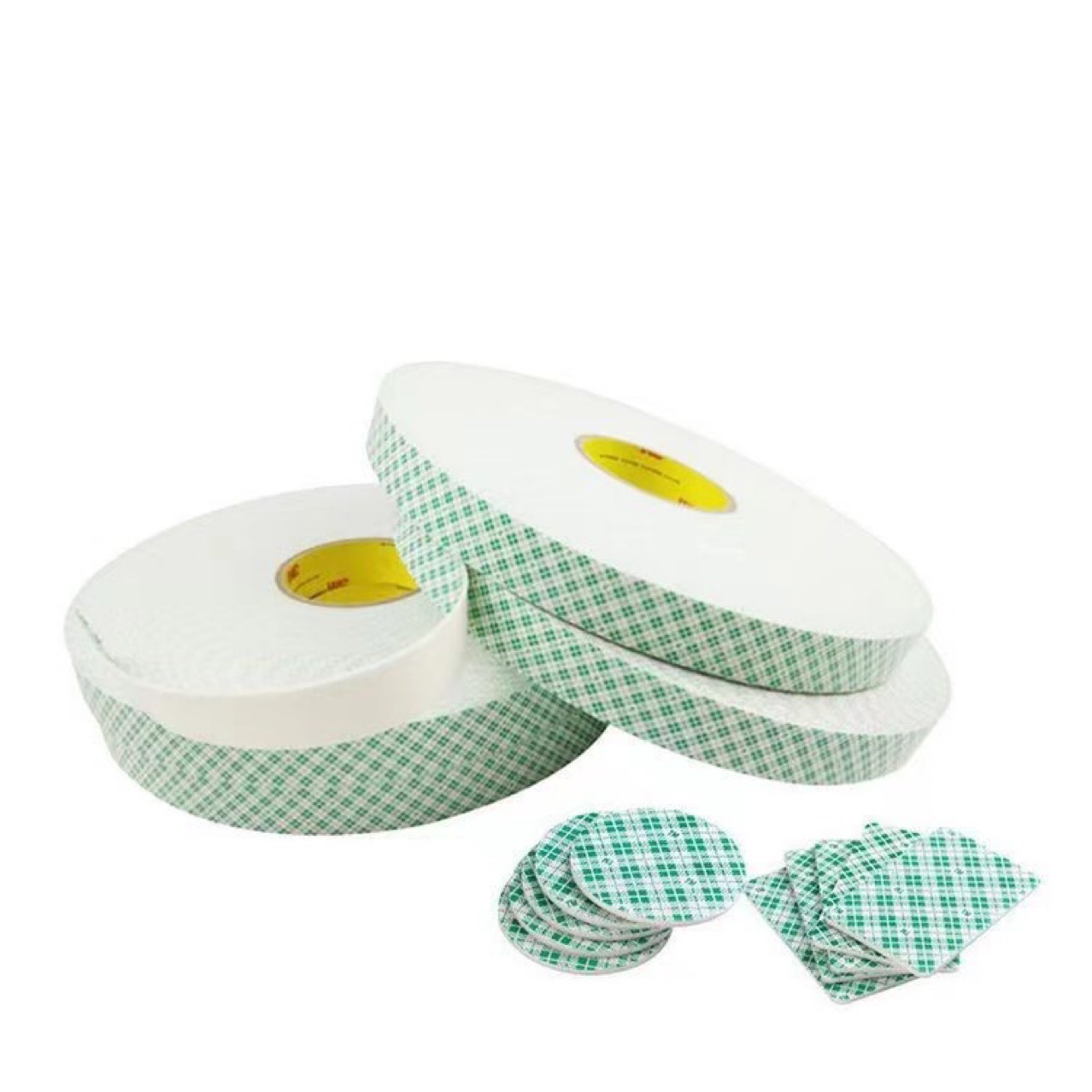3M4032双面胶白色绿格子加厚丙烯酸泡棉胶带无痕防水耐高-阿里巴巴