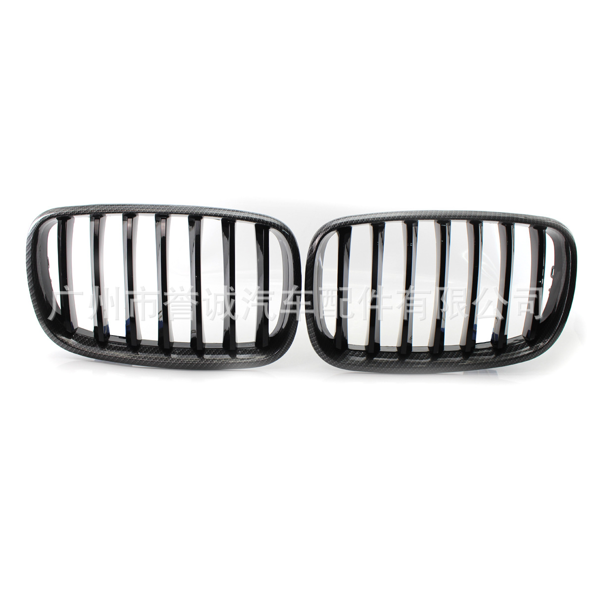 适用于宝马E70 X5 08-13年半碳纹亮黑单线中网 改装前脸进气格栅-阿里巴巴