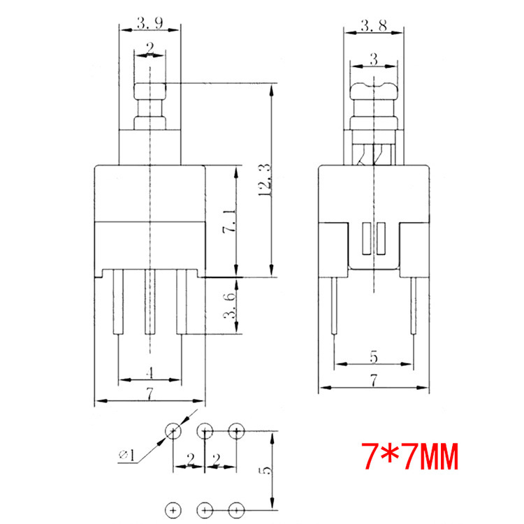 复位按键开关 5.8*5.8 7*7 8*8mm按钮开关8.5*8.5mm自锁/无锁开关-阿里巴巴