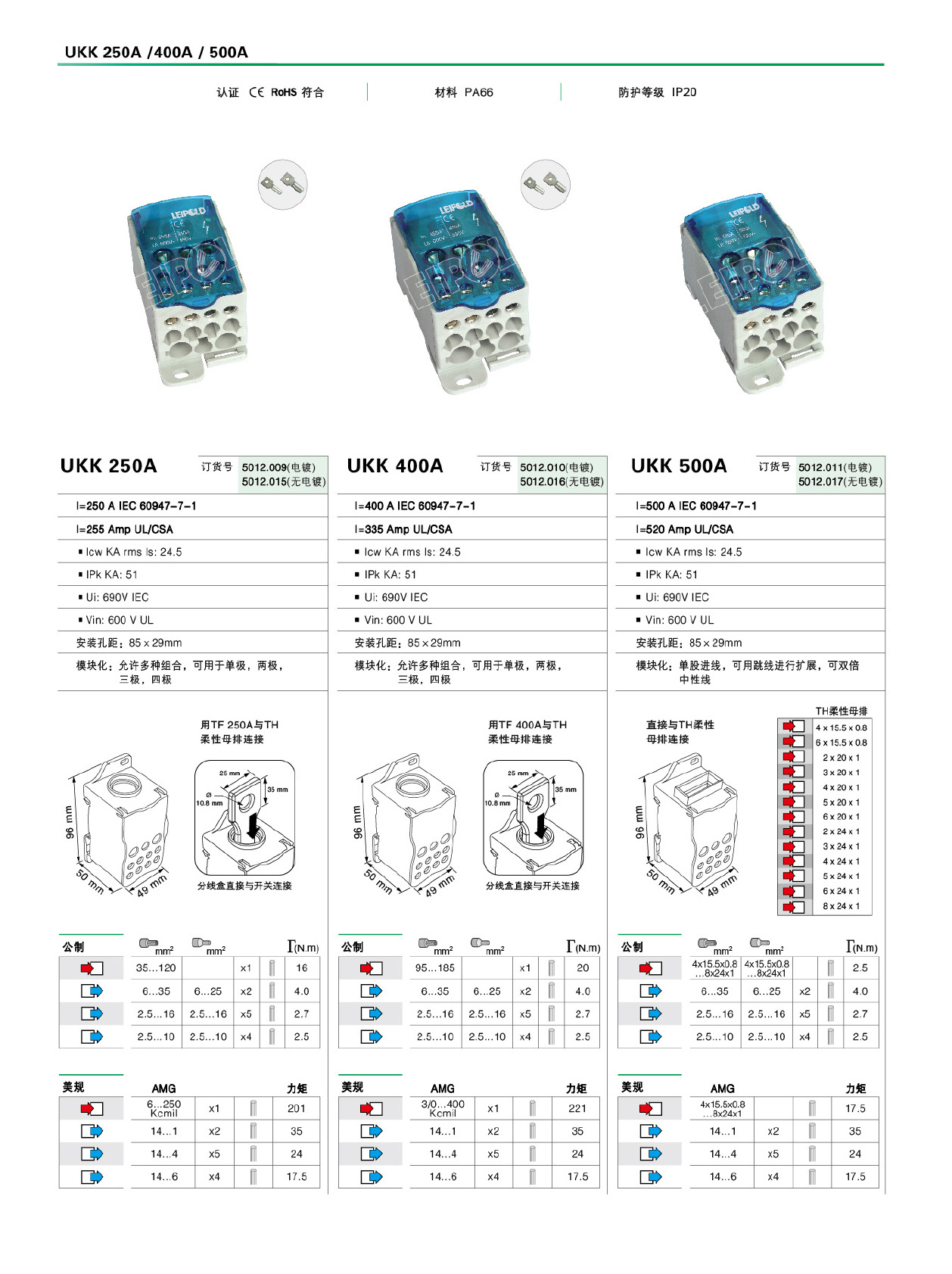 上海雷普单极分线盒UKK250A 汇流排接线盒250A 带电镀 品牌授权-阿里巴巴