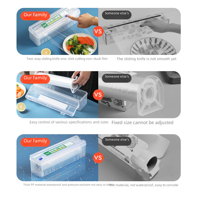 Plastic wrap box cutter sliding knife packing machine food grade ...