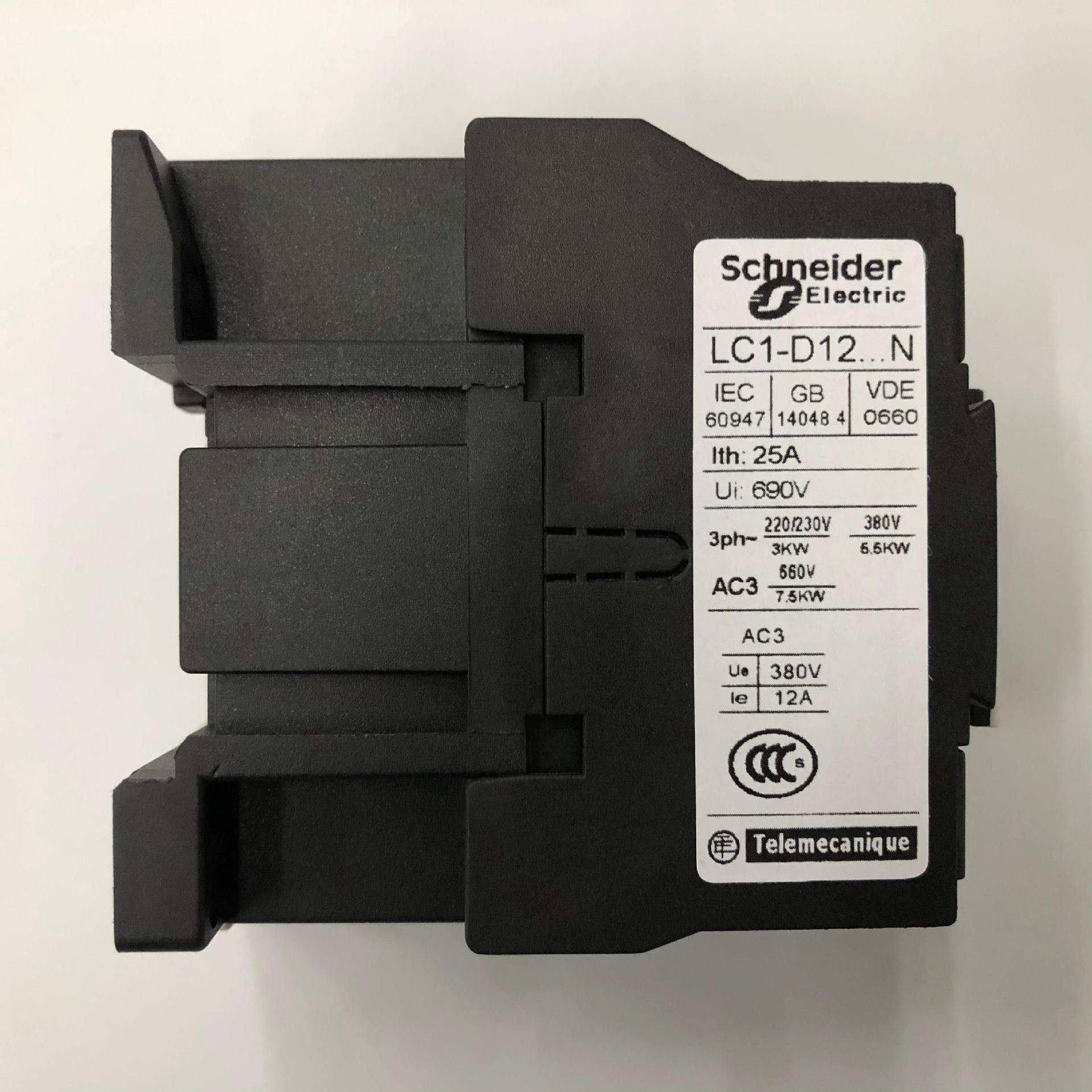 原装正品LC1-D1210M7N AC220V 50/60Hz Schneider三级交流接触器-阿里巴巴
