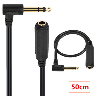 弯头镀金6.5mm公对母6.3SP M-6.3SP F Cable 6.35双声道延长线-阿里巴巴
