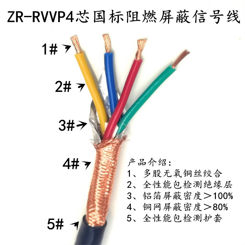 ZR-RVVP电源线护套软电缆2芯0.75/1/1.5/2.5/4平方 屏蔽线RVVP价-阿里巴巴