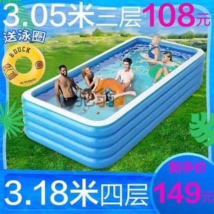 u7t游泳池婴儿童家用大型加厚加大号折叠泳池充气洗澡池大人宝宝-阿里巴巴