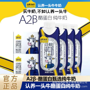 认养一头牛纯牛奶A2酪蛋白纯牛奶250ml*10瓶装学生儿童成人早餐奶-阿里巴巴