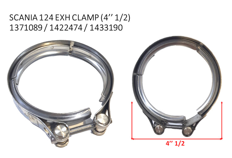 适用斯堪尼亚卡车排气管卡箍 1371089 1433190 1422474 1863831-阿里巴巴