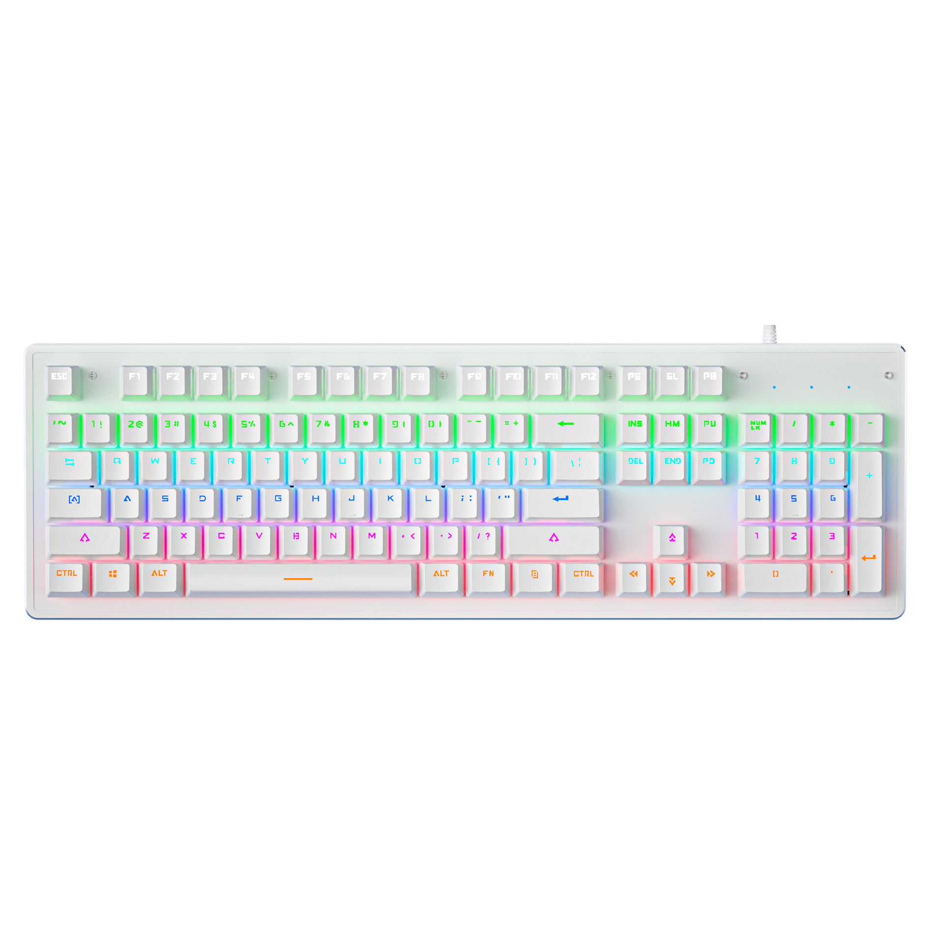 Crack K880 mechanical keyboard esports game green axis office computer ...