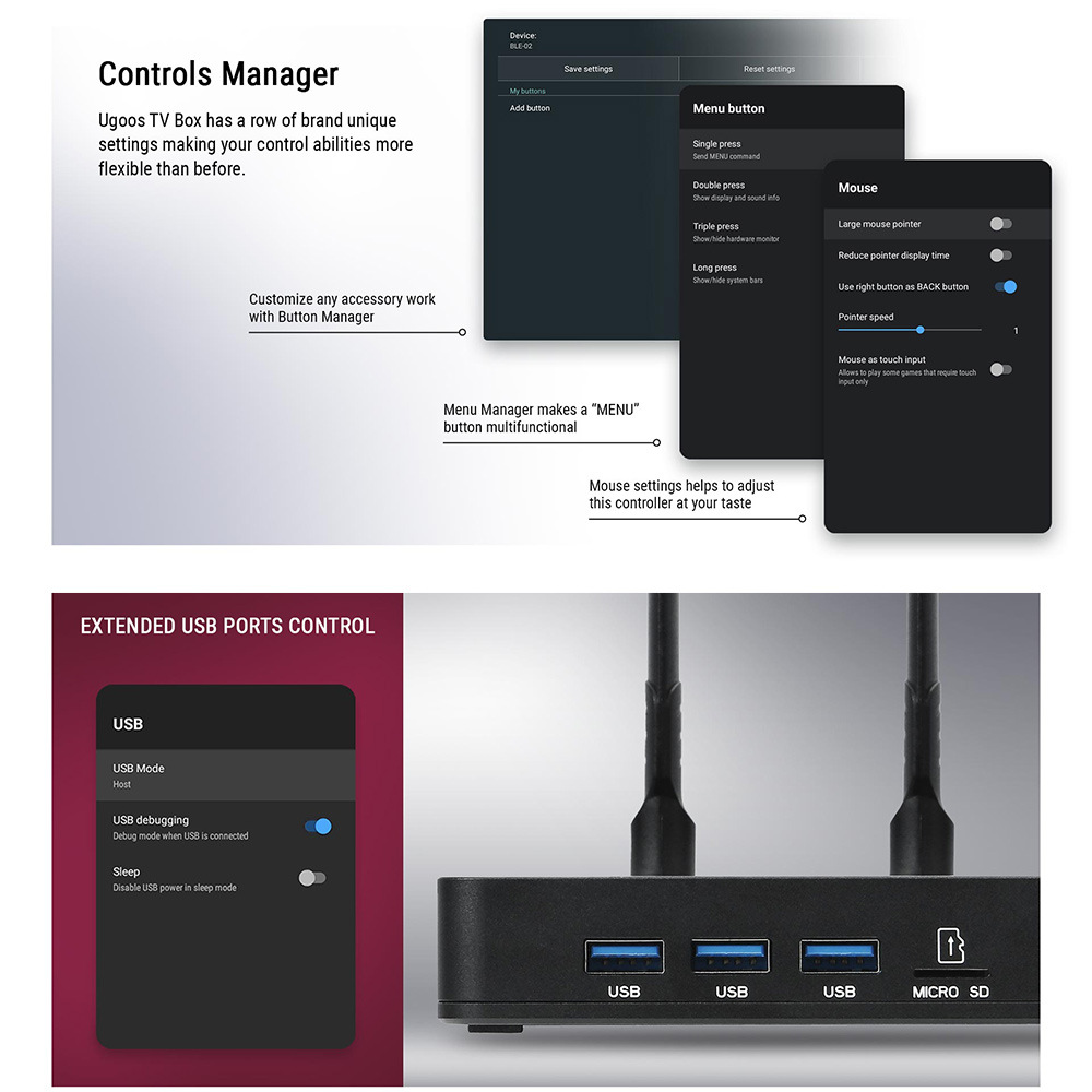 UGOOS AM8 proTV box Amlogic S928X-J Android 11.0 WiFi6 BT5.3-阿里巴巴