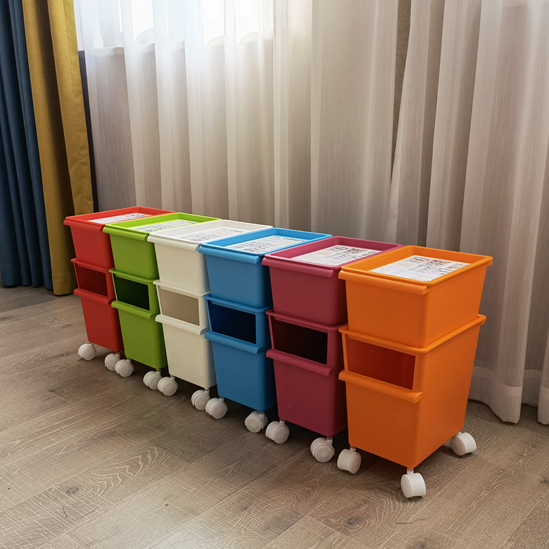 带轮收纳箱子小箱子小推车收纳盒带轮储物箱玩具收纳盒收纳箱-阿里巴巴