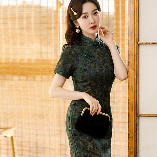 Retro Chinese Dress oriental old shanghai Qipao morality cheongsam ...